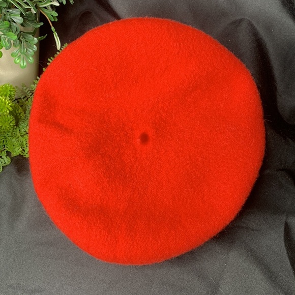 Accessories | Vintage Red Felted Wool Hat French Beret Made In Czech ...